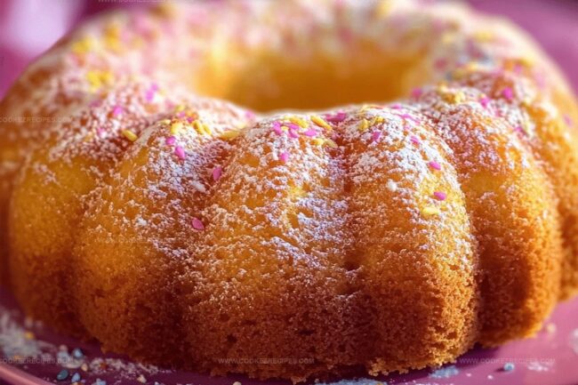 7UP Pound Cake Recipe: Sweet Buttery Dessert - Cook Easy Recipes