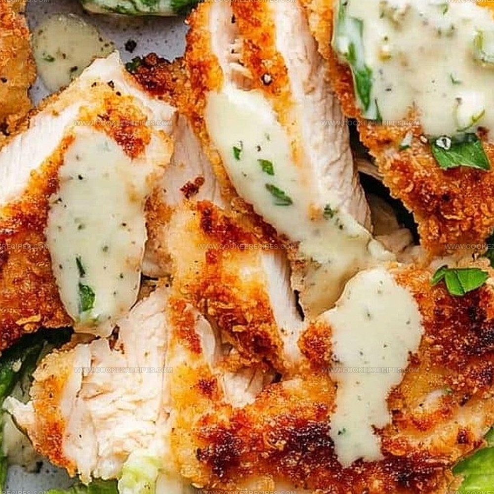 Chicken Caesar Cutlets Recipe for Family Dinner - Cook Easy Recipes