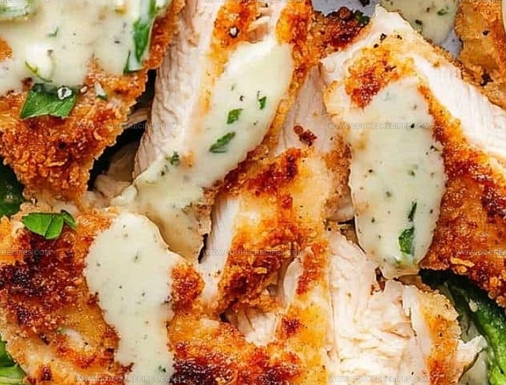 Chicken Caesar Cutlets Recipe for Family Dinner - Cook Easy Recipes