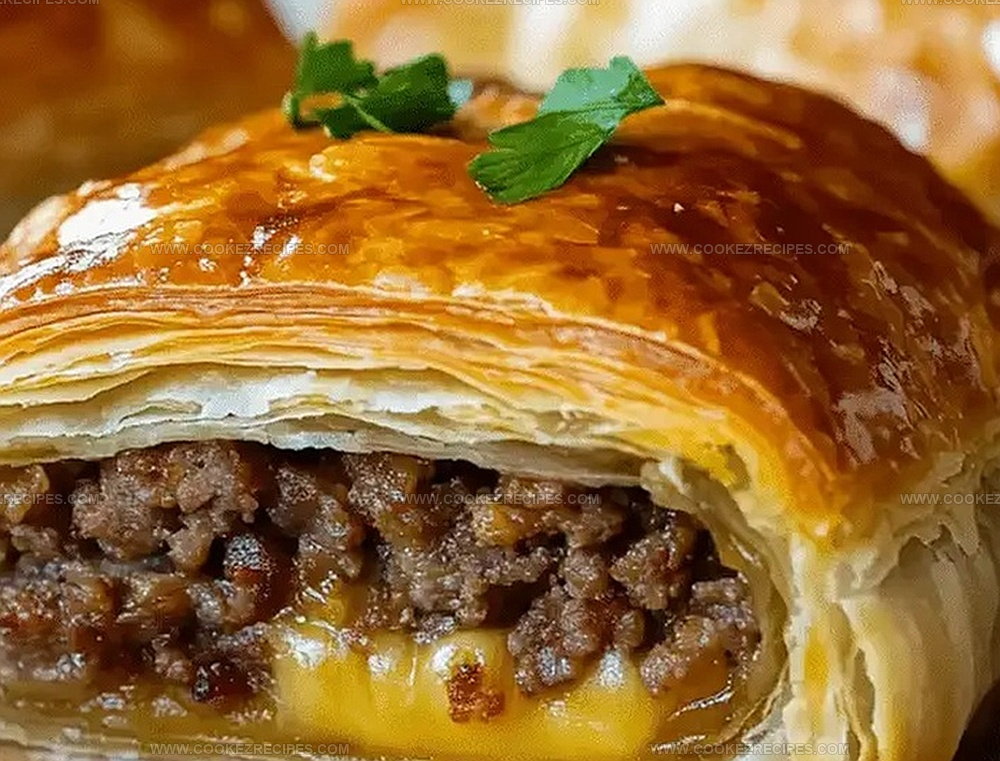 Savory Meat & Cheese Puff Pastry Rolls Recipe to Bake Today - Cook Easy ...
