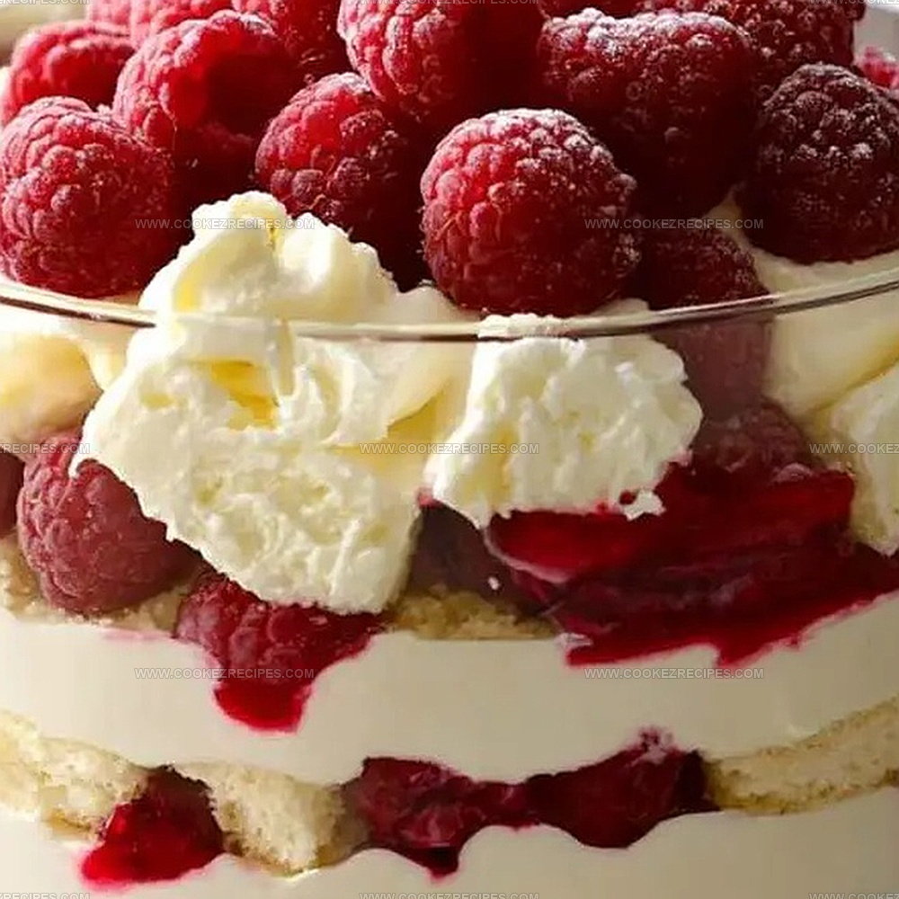 White Chocolate Raspberry Trifle Recipe to Impress - Cook Easy Recipes
